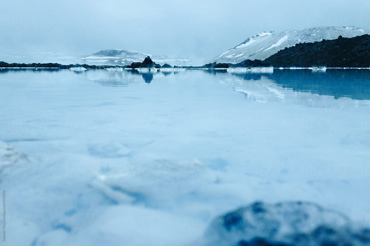 "Blue Lagoon In Winter" by Stocksy Contributor "Gabriel Tichy" - Stocksy