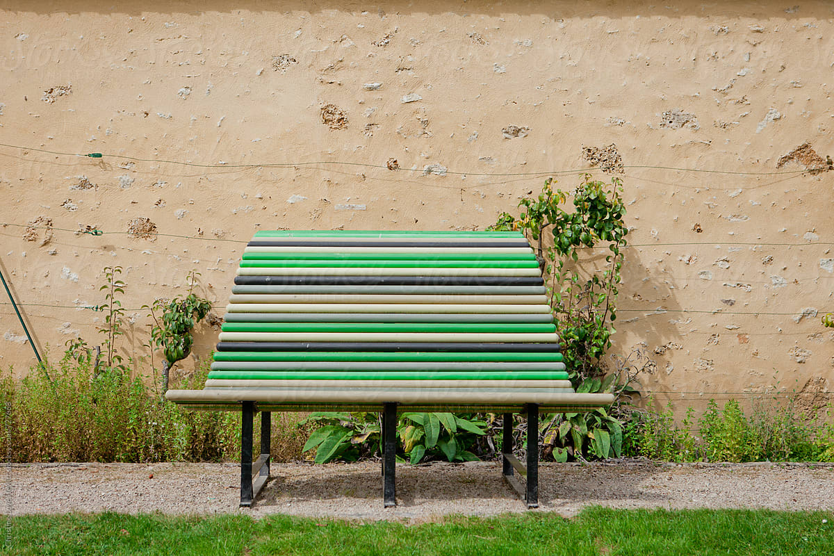 "Green Bench In A Park" by Stocksy Contributor "Christine Love Hewitt ...