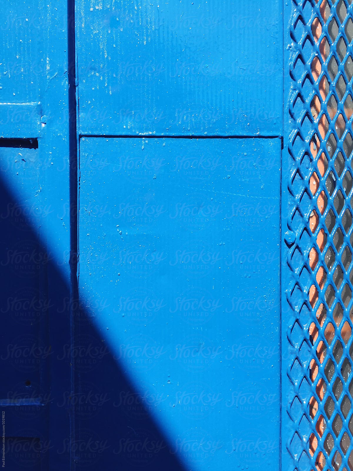 "Shadow Across Painted Blue Wall, Close Up" by Stocksy Contributor ...