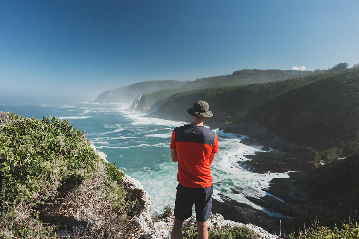 "Sea View On A Hike In Nature" by Stocksy Contributor "Juno" - Stocksy