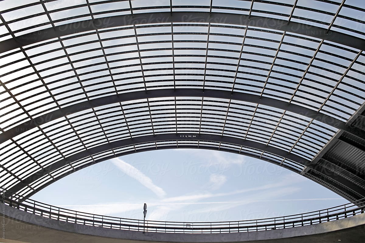 "Roof Over Busstation" by Stocksy Contributor "Rene de Haan" - Stocksy
