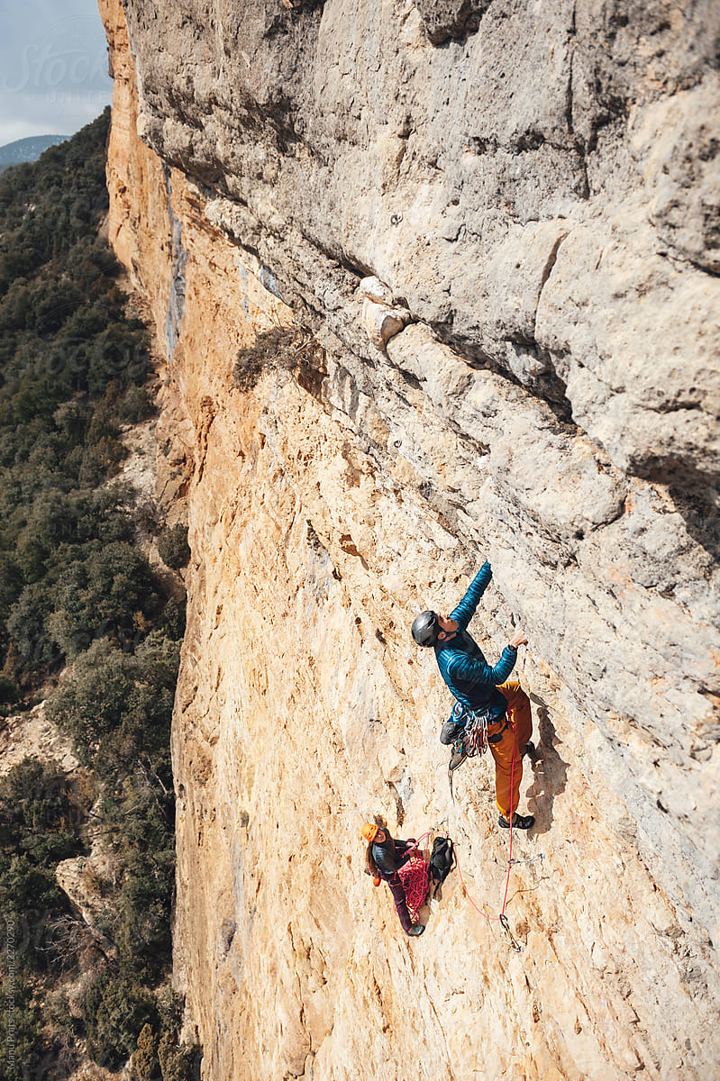 "Rock Climbing" by Stocksy Contributor "Manu Prats" - Stocksy