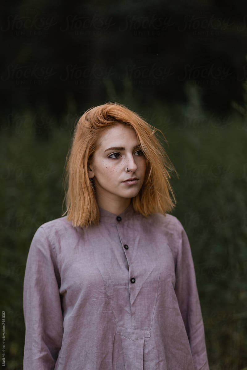 "Ginger Girl On Island" by Stocksy Contributor "Marii Marikko" - Stocksy