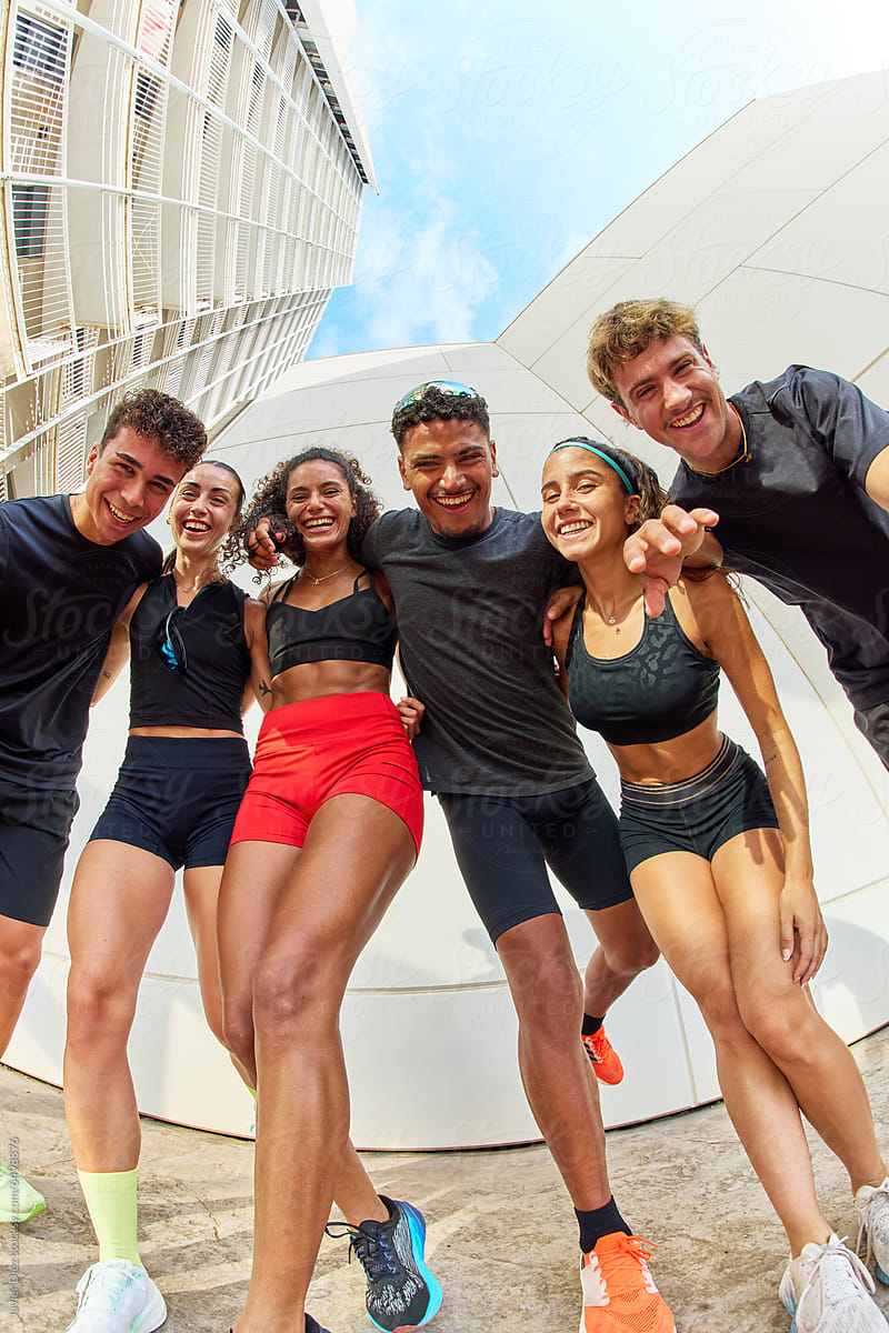 "Friends Enjoying A Workout Together" by Stocksy Contributor "Javier ...