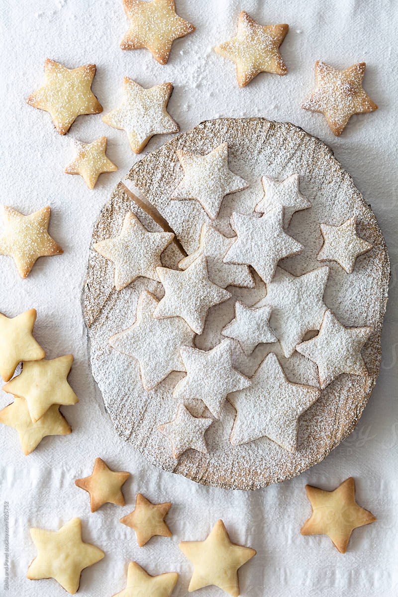 "Star-shaped Sugar-dusted Shortbread Cookies" by Stocksy Contributor ...