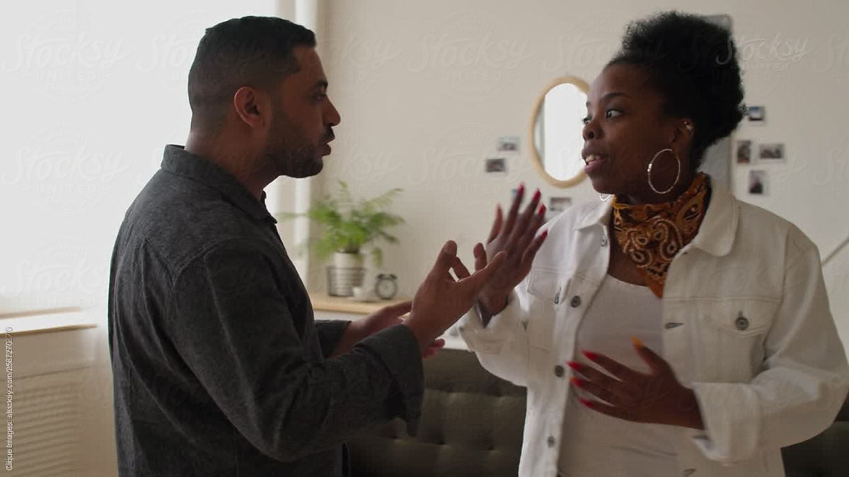 "Multi-Ethnic Married Couple Fighting" by Stocksy Contributor "Clique ...