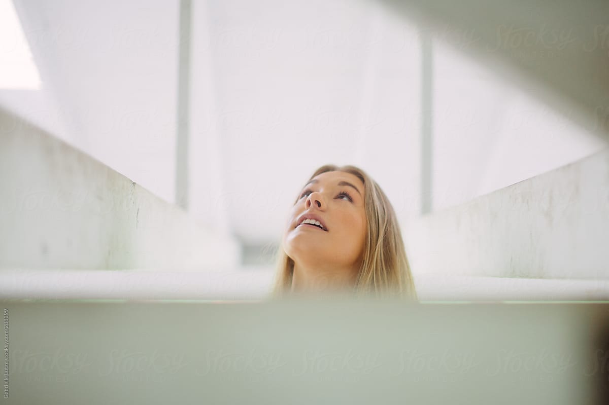"Girl In The Rafters Of A White Barn" by Stocksy Contributor "Gabrielle ...