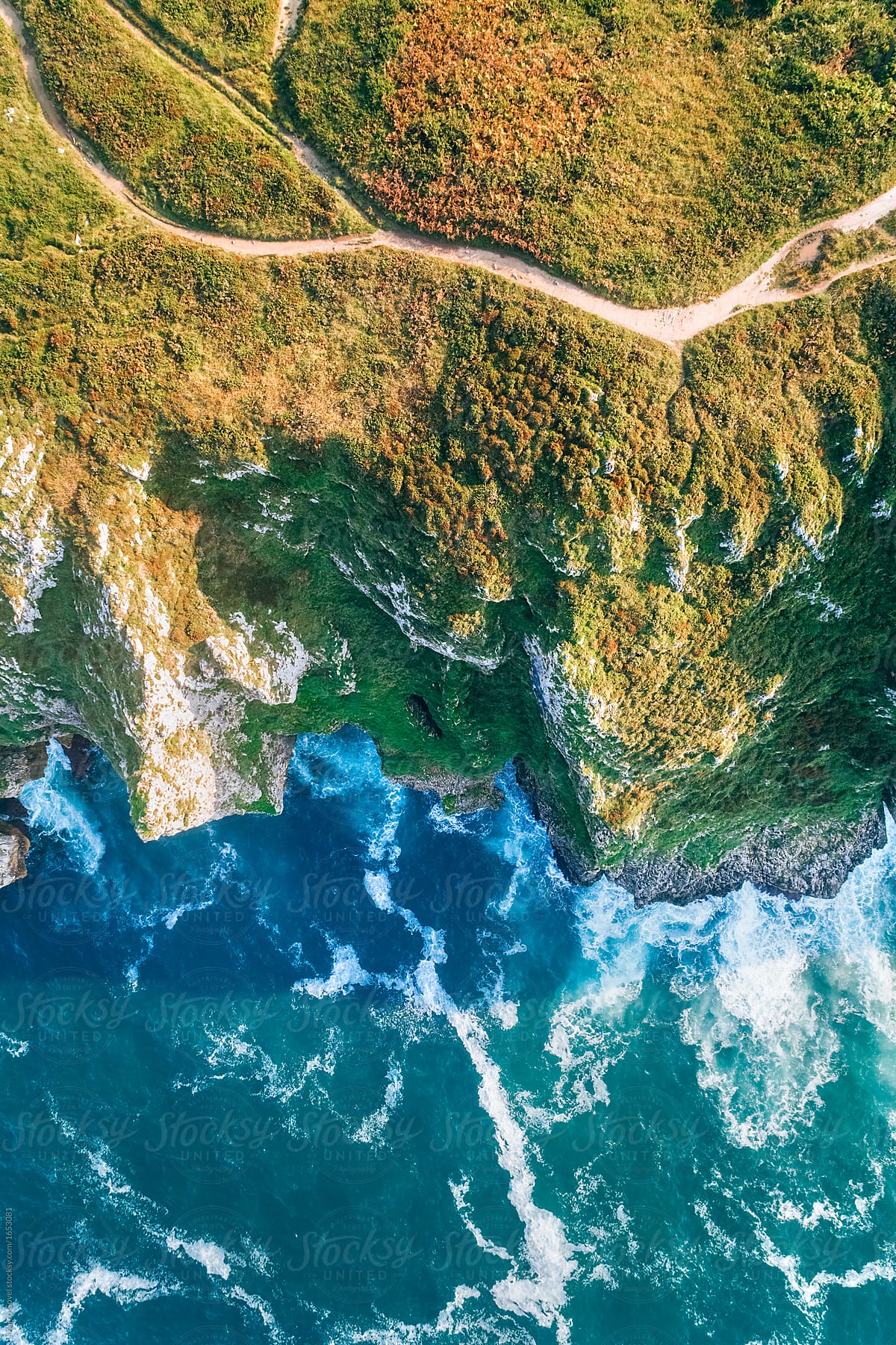 "Aerial View Of A Rocky Cliffs" by Stocksy Contributor "Marco Govel ...