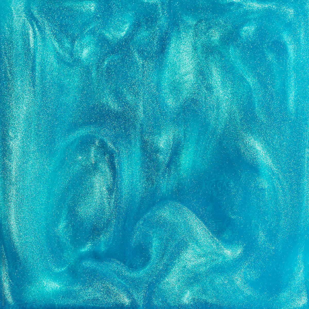 "Wavy Blue Metallic Abstract Liquid Background" by Stocksy Contributor ...