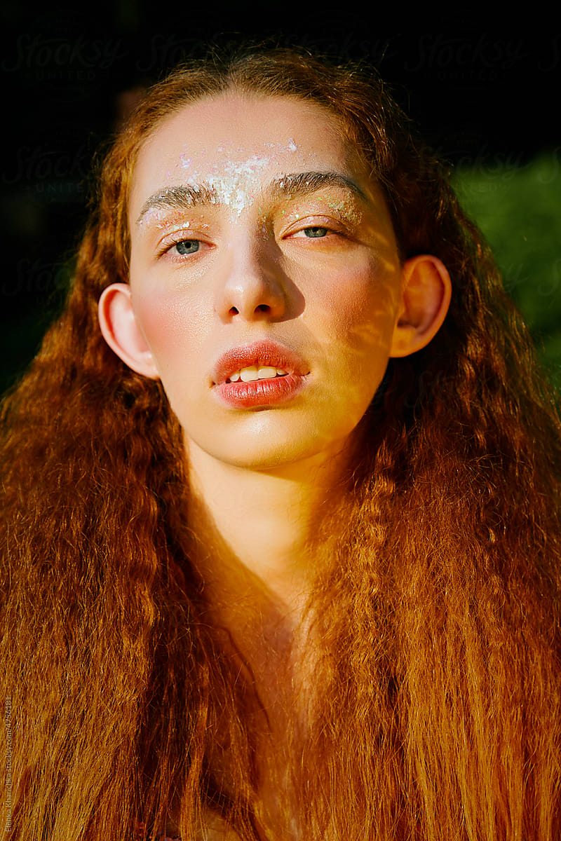 "Close Up Portrait Of A Young Woman With Ginger Hair" by Stocksy ...