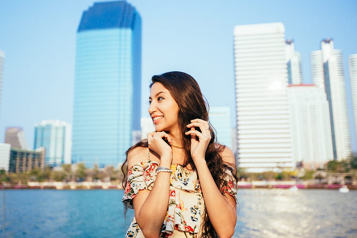 "Young Beautiful Woman Enjoying The City" by Stocksy Contributor ...