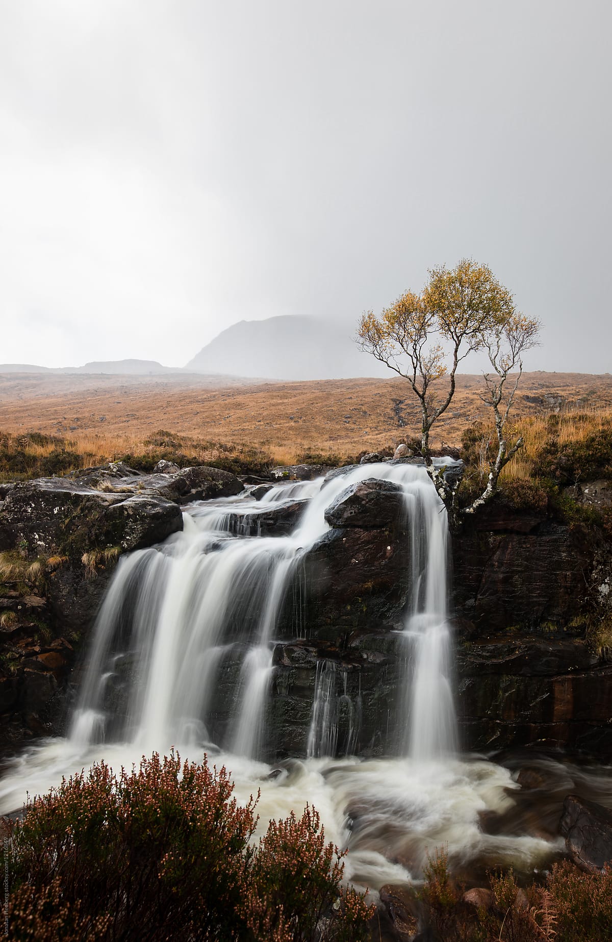 "Waterfall In The Highlands" by Stocksy Contributor "Jonatan Hedberg ...