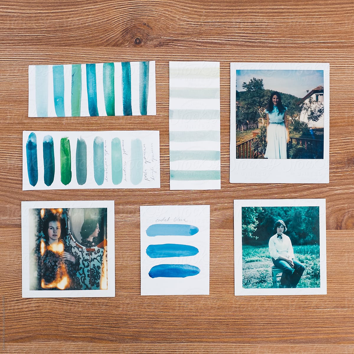"Vintage Polaroids And Colour Palette" by Stocksy Contributor "Katarina ...