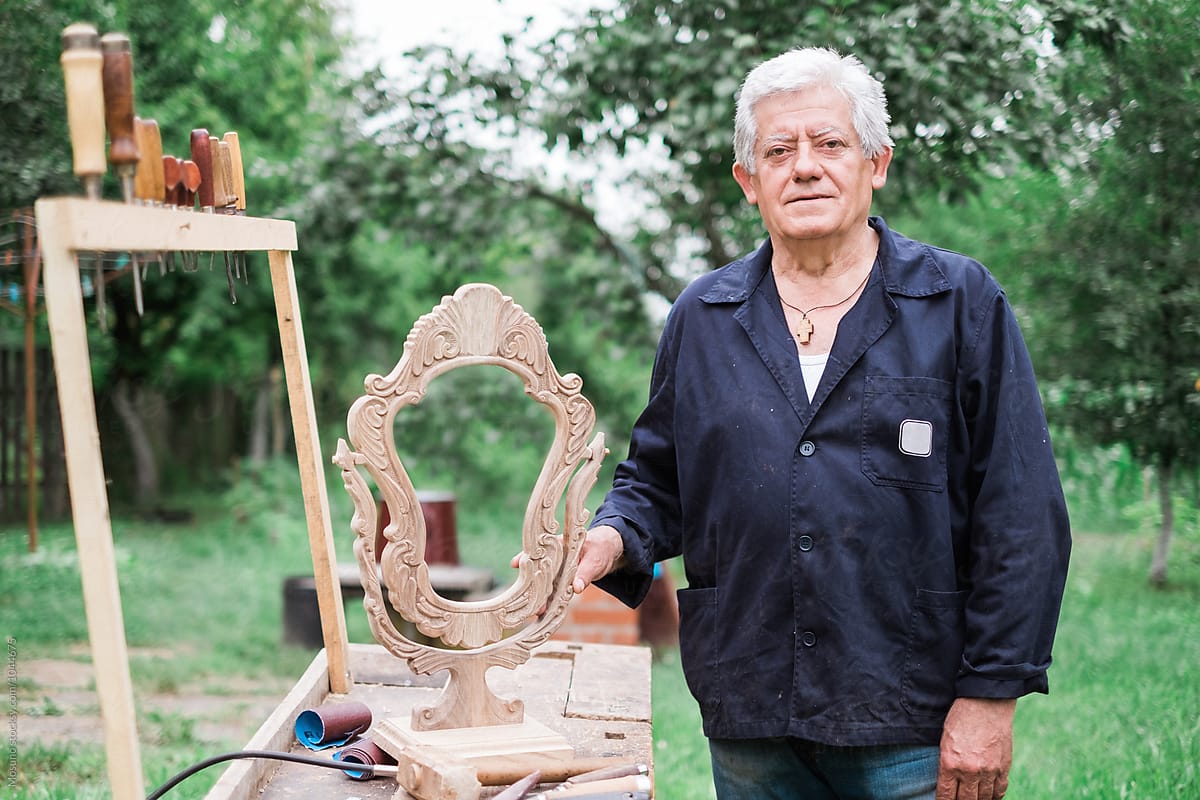 "Senior Man Standing Next To His Work Station" by Stocksy Contributor ...