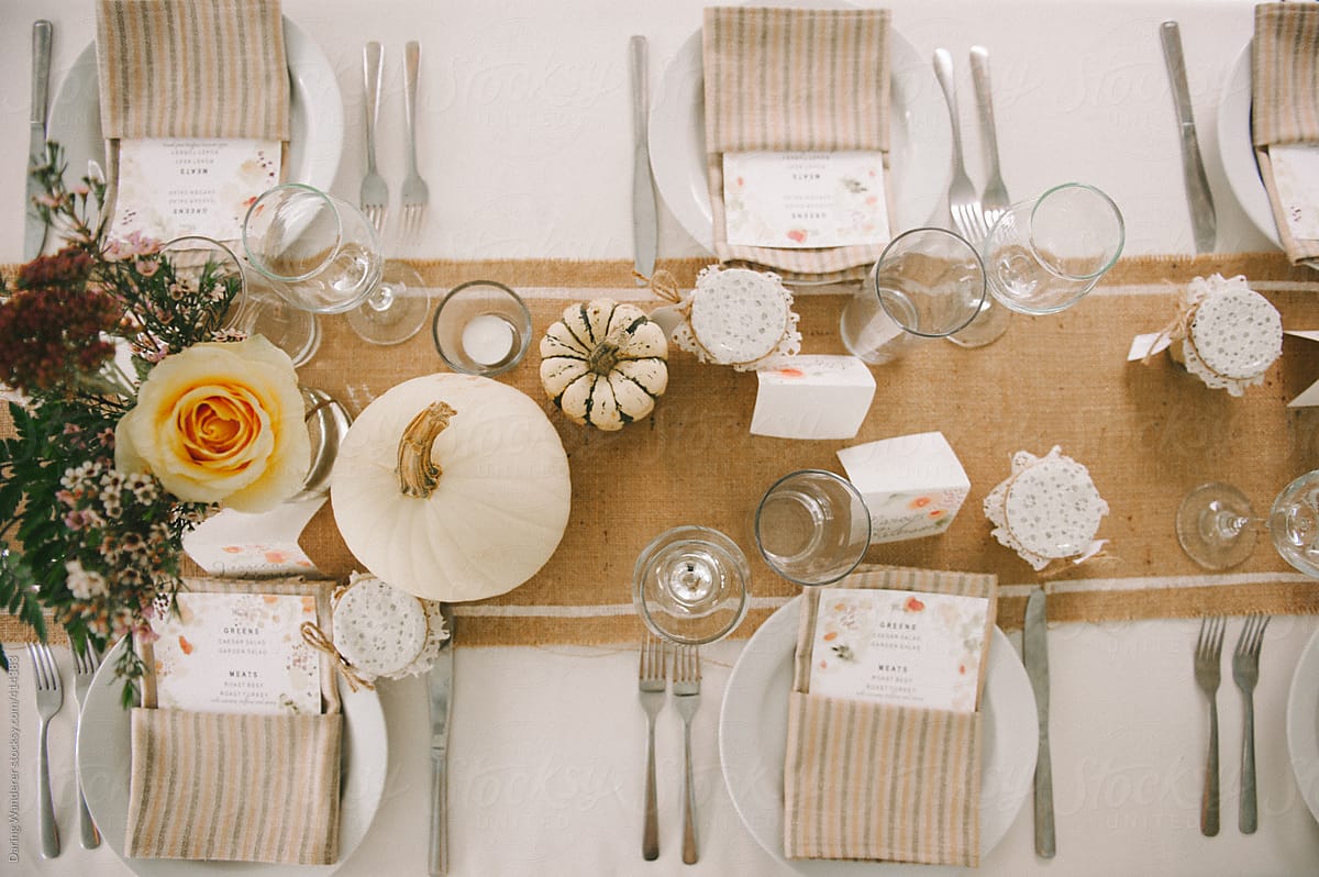 "A Fall Inspired Dinner Party Table Setting" by Stocksy Contributor ...