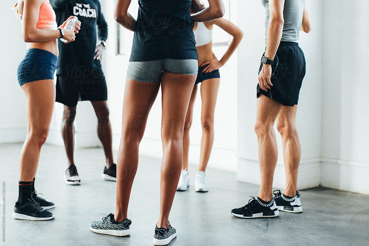 "Closeup Of Group Of Athletes Gathering In The Gym." by Stocksy ...