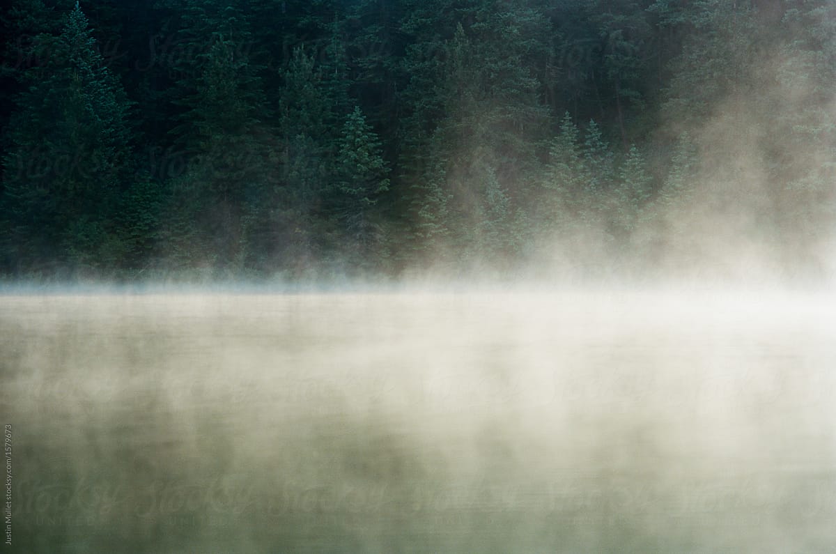 "Heavy Fog On Lake." by Stocksy Contributor "Justin Mullet" - Stocksy