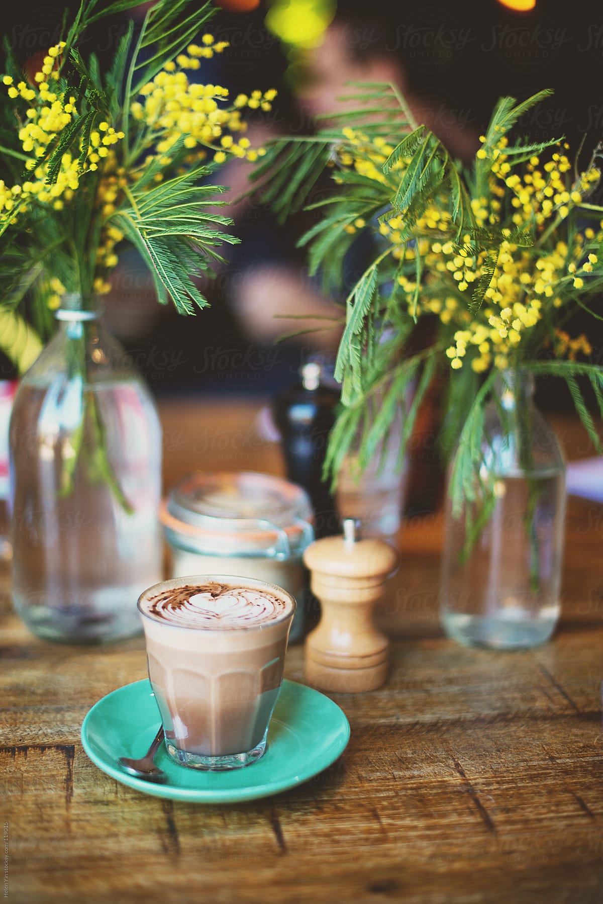 "Cafe Table Setting With Coffee And Wattle" by Stocksy Contributor ...