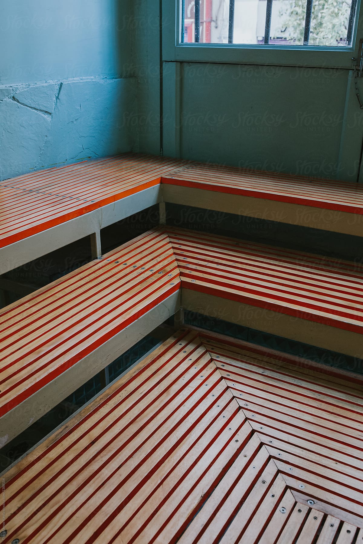 "Benches On A Empty Room" by Stocksy Contributor "THAIS RAMOS VARELA ...
