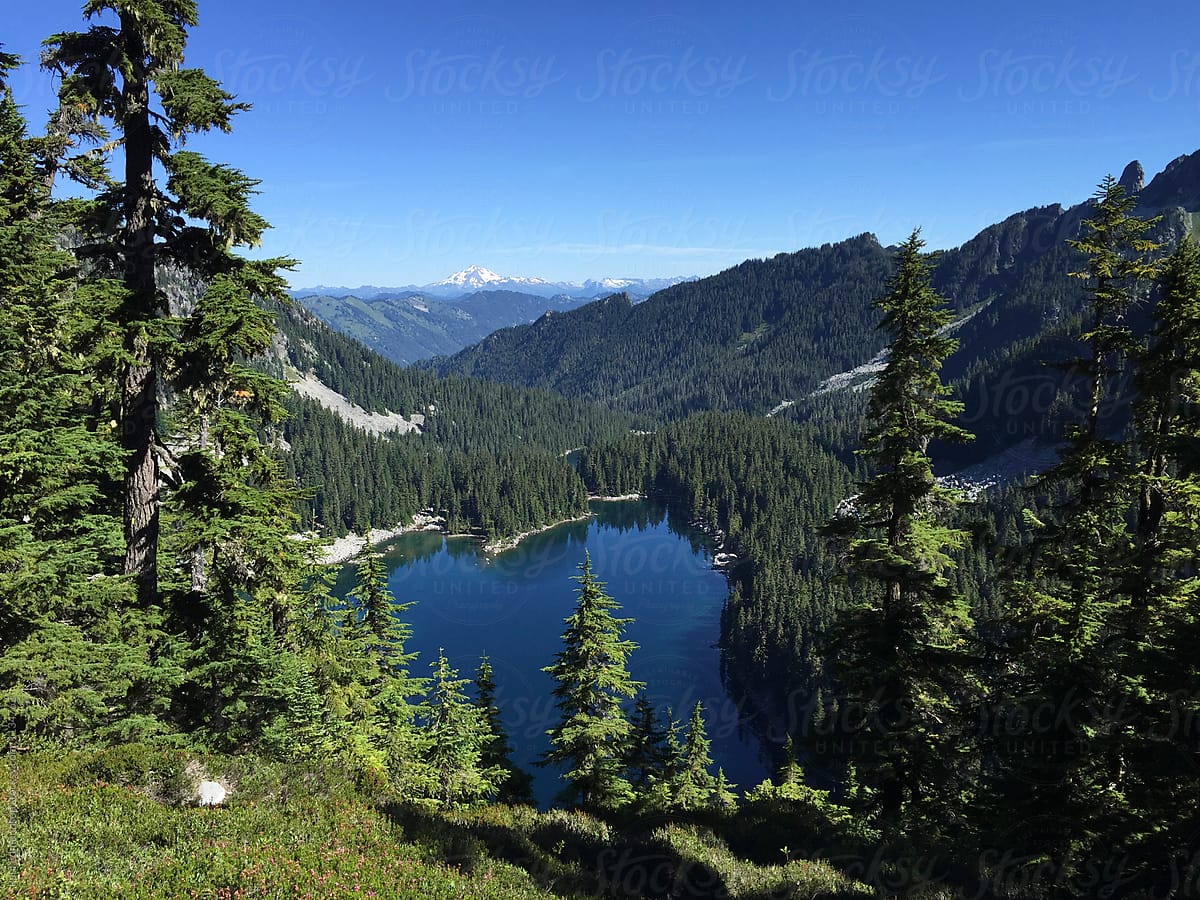 "View Of Pristine Alpine Lake, North Cascades, WA" by Stocksy ...