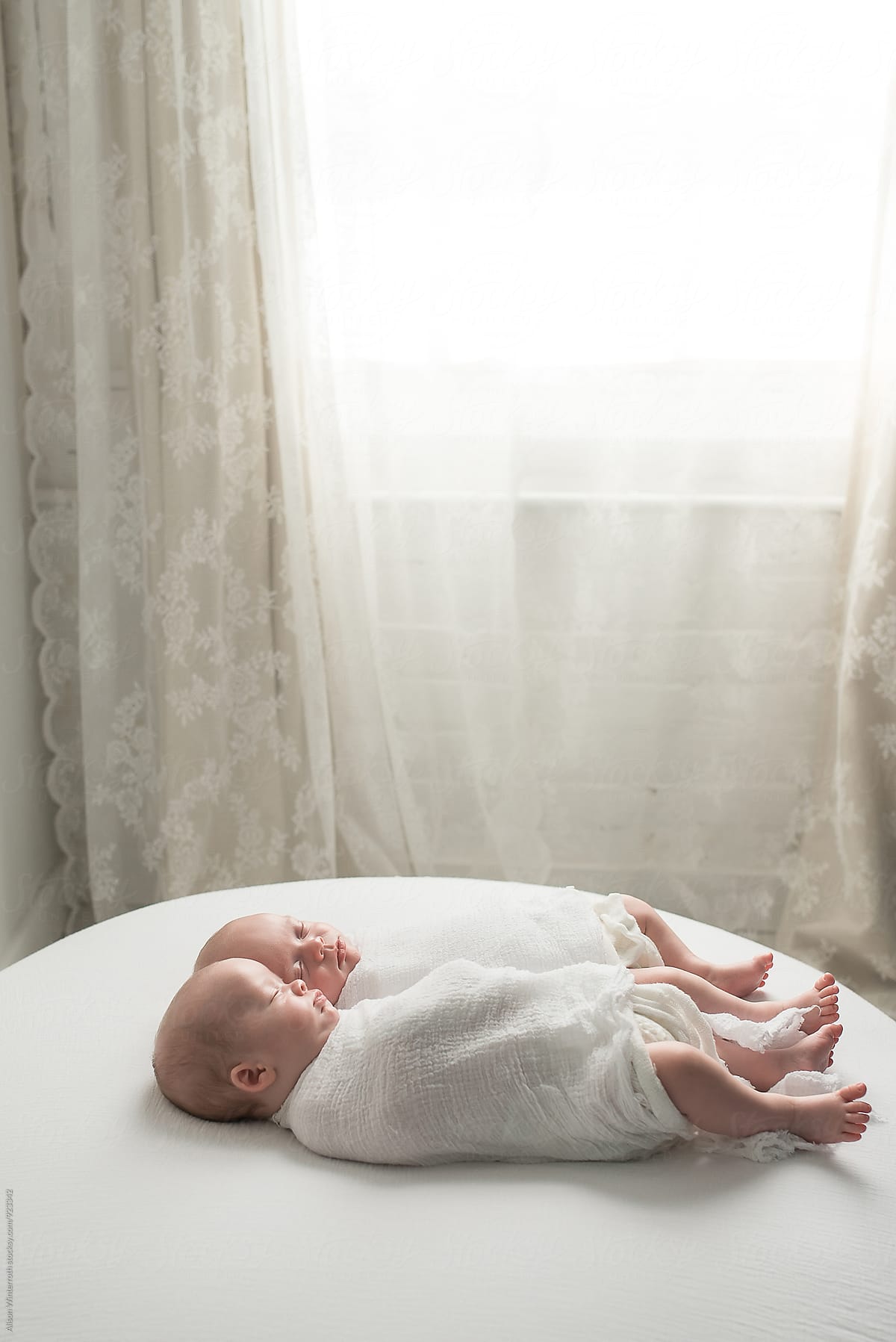 "Babies Laying Next To Each Other" by Stocksy Contributor "Alison ...