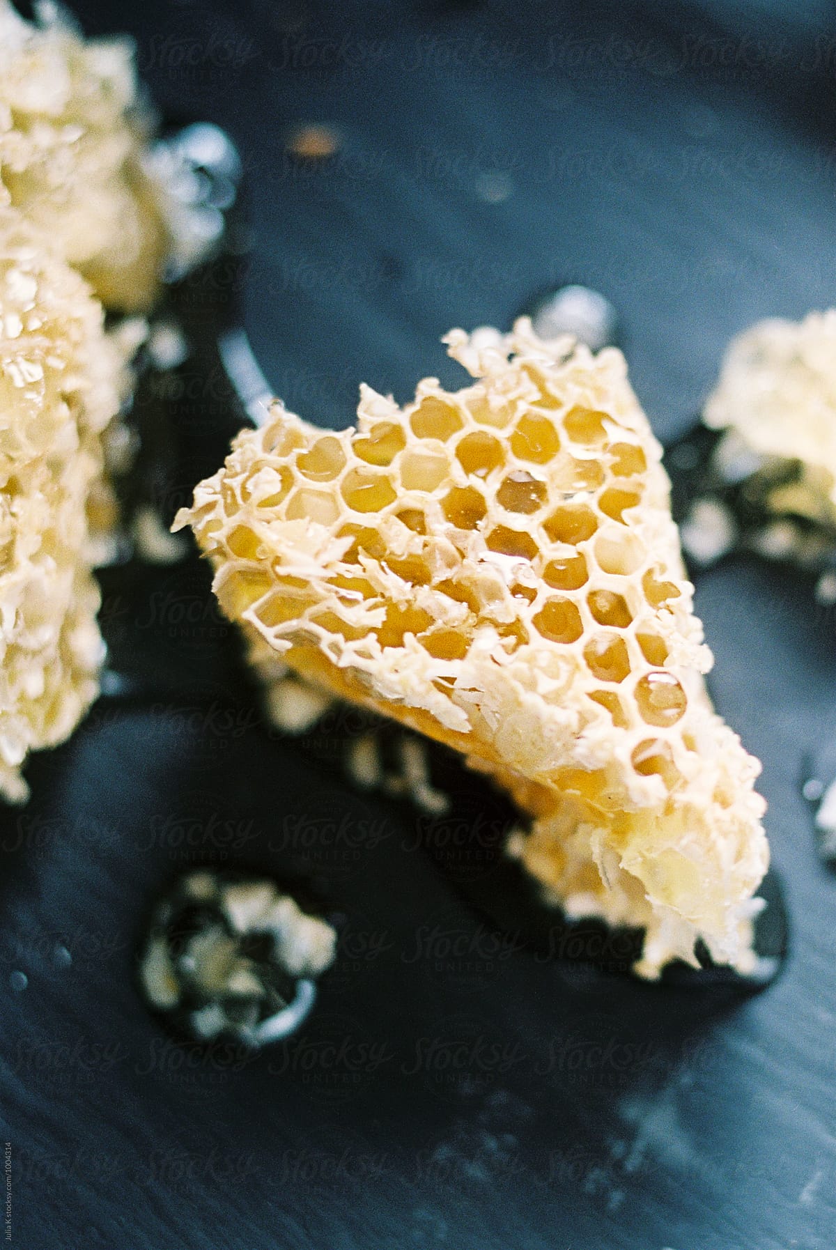"Honeycomb Closeup" by Stocksy Contributor "Julia K" - Stocksy