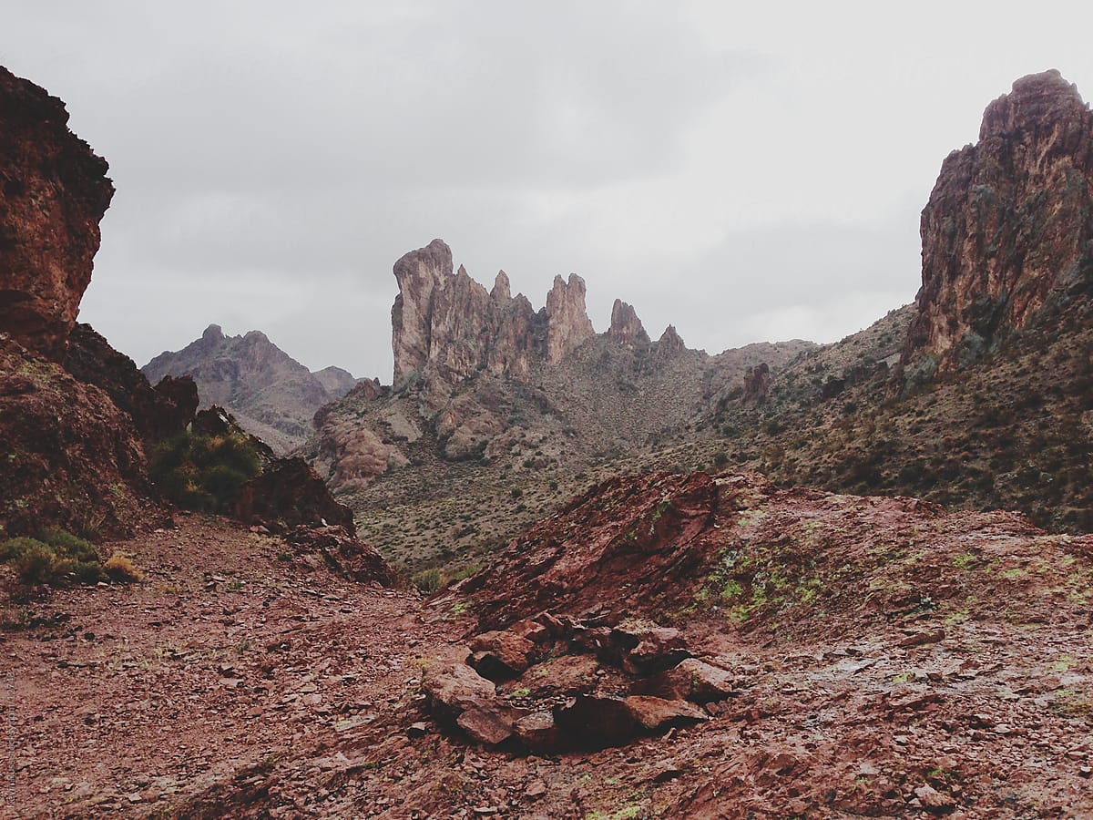 "Desert Campfire Pit" by Stocksy Contributor "Kevin Russ" - Stocksy