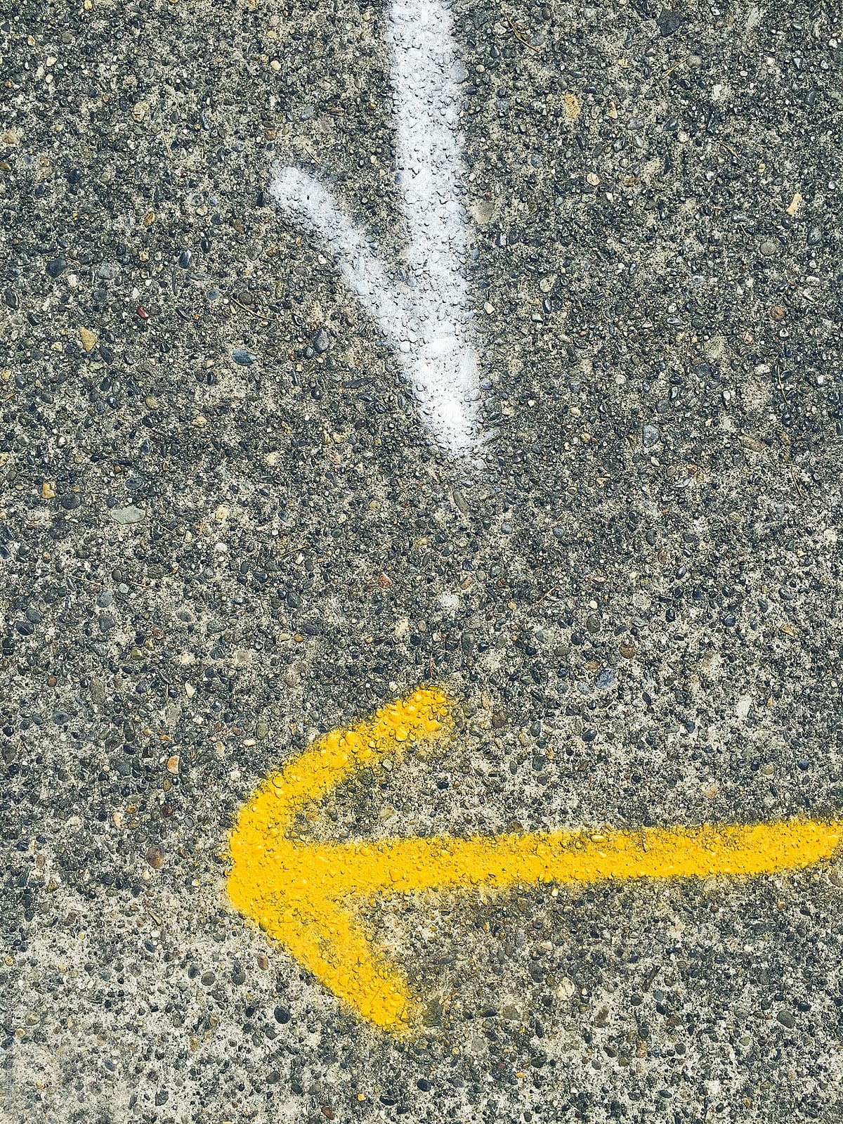 "Yellow And White Arrows" by Stocksy Contributor "Rialto Images" - Stocksy