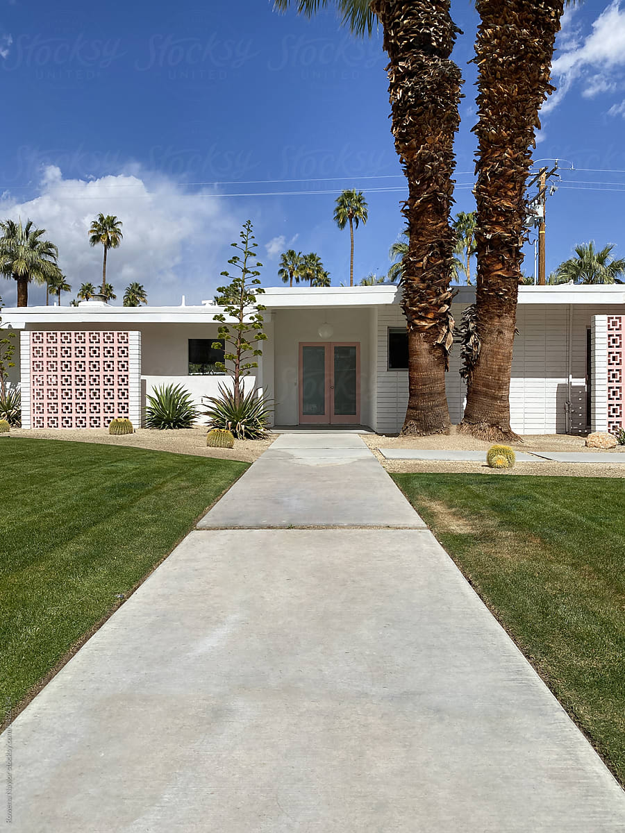"Mid Century Modern Home With Classic Breeze Block Feature Wall" by ...