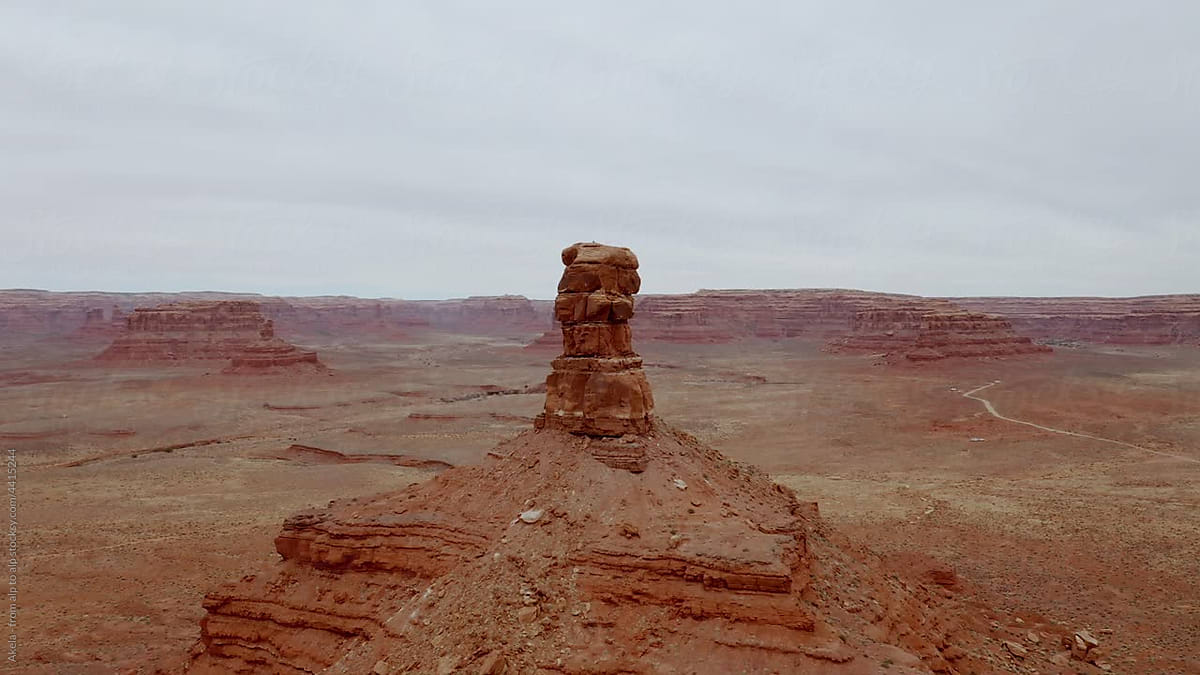"Flying Around Eagle Looking Rock Formation" by Stocksy Contributor ...