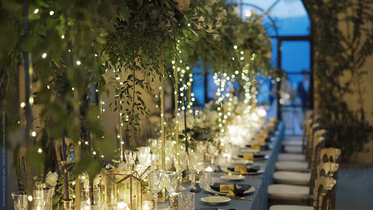 "Banquet Table During Wedding Ceremony" by Stocksy Contributor ...