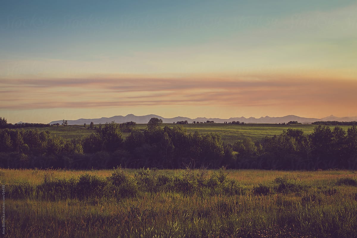 "Canadian Prairie Sunset" by Stocksy Contributor "A Model Photographer ...