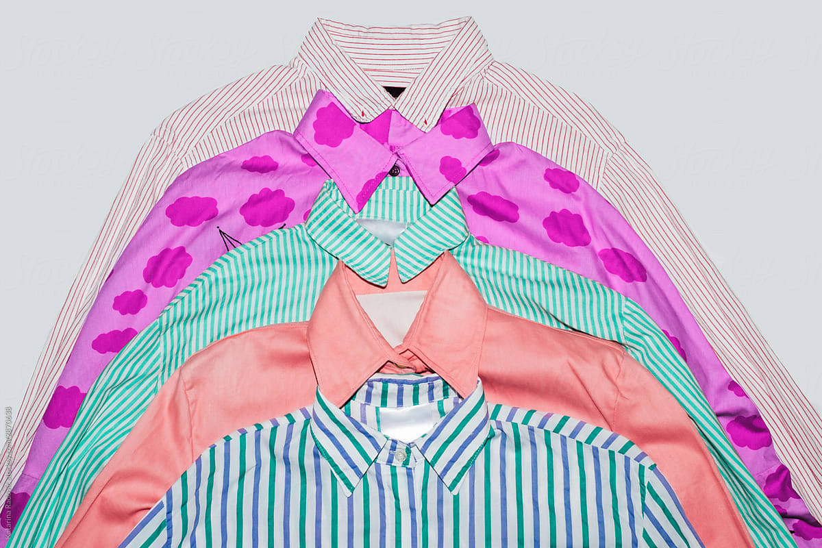"Various Pastel Shirts With Different Patterns." by Stocksy Contributor ...