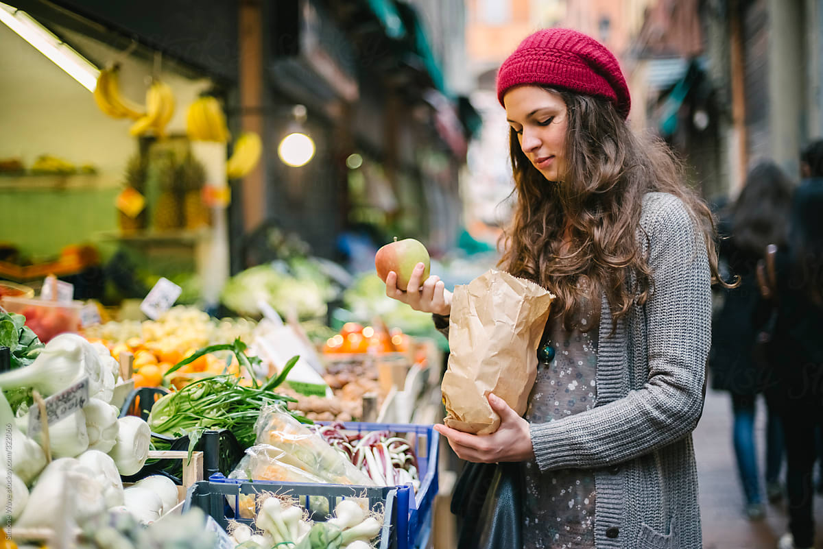 "Shopping At Fruit Market" by Stocksy Contributor "Koganami Studio ...