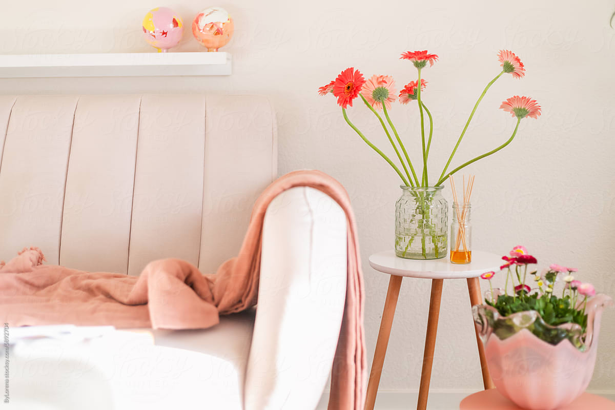 "Peach Home Interior" by Stocksy Contributor "ByLorena" - Stocksy