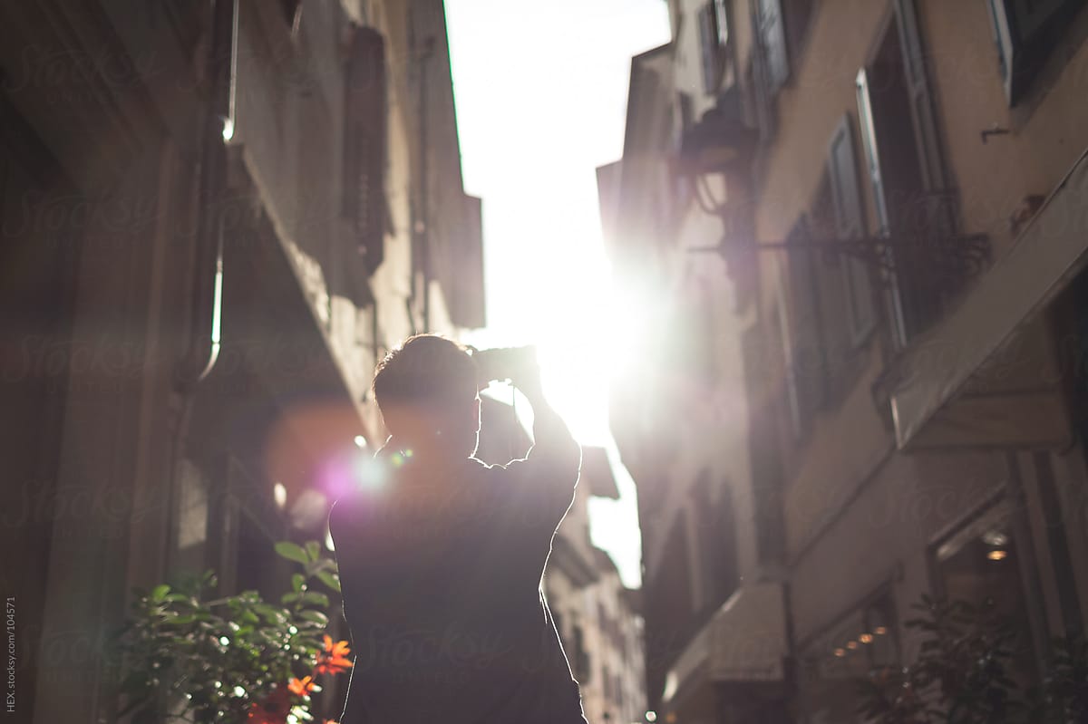 "Man Take Pictures With Compact Camera" by Stocksy Contributor "Mattia ...