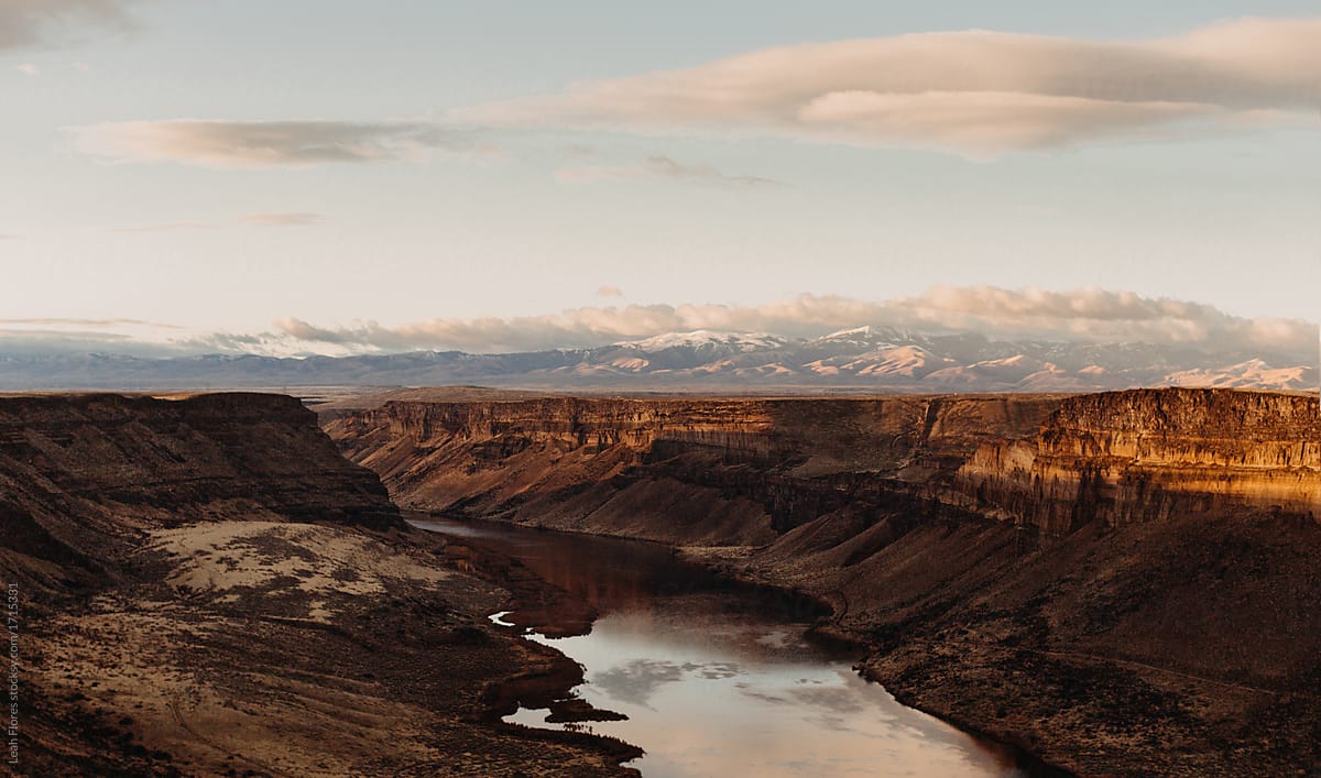 "Sunrise On The Snake River In Idaho Panorama" by Stocksy Contributor ...