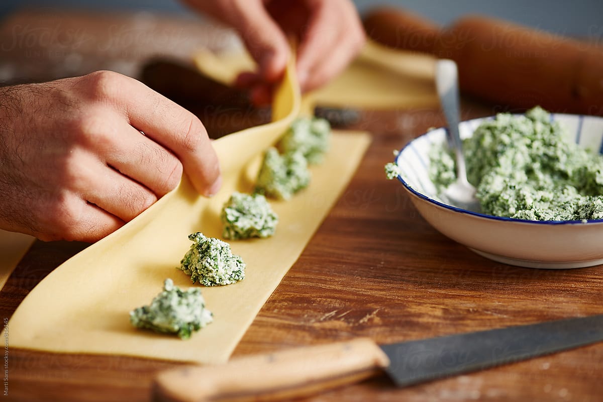 "Closing Homemade Fresh Tortellini, Filling In A Bowl" by Stocksy ...