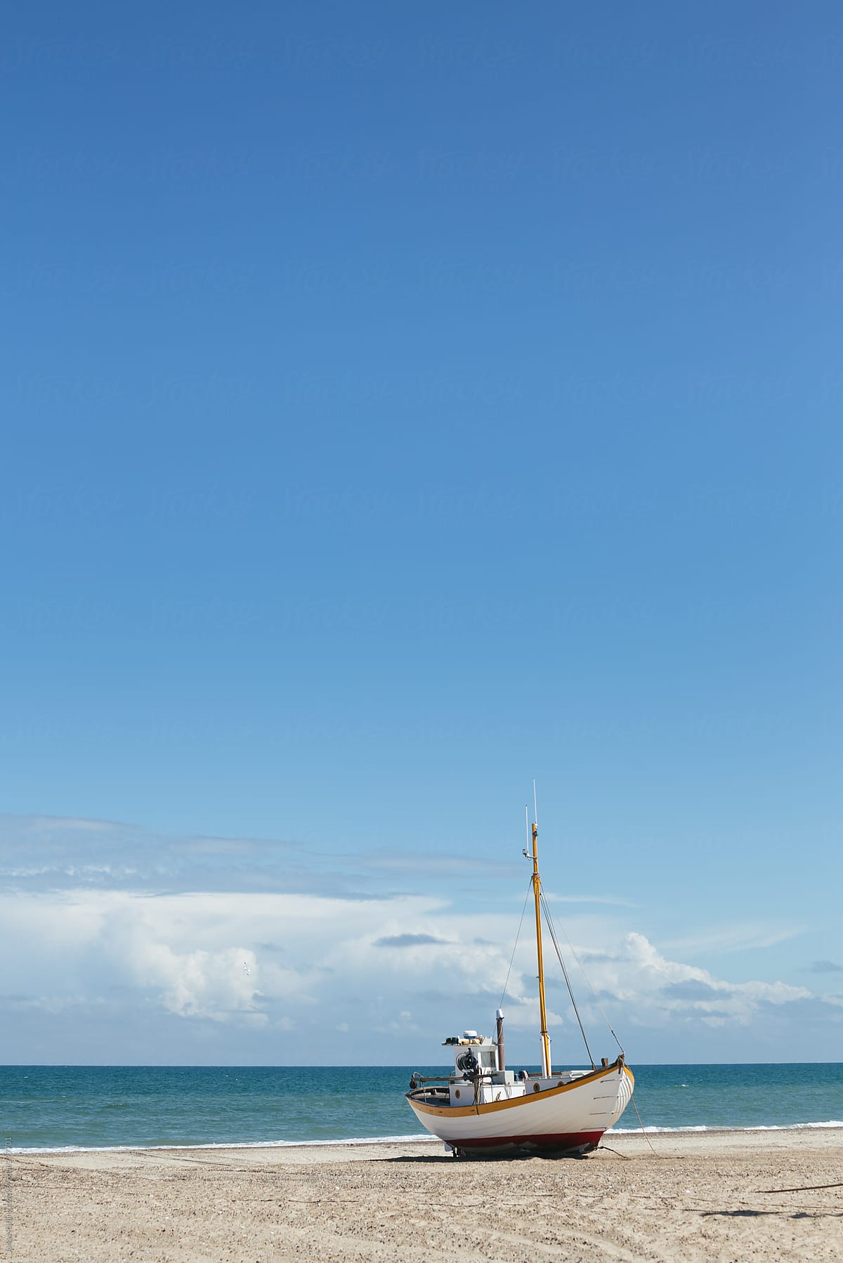 "Fishing Boat On The Beach" by Stocksy Contributor "Jonas Räfling ...
