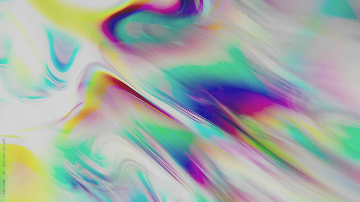 "Moving 3D Render Of Light Refracting Abstract Glass Surface" by ...