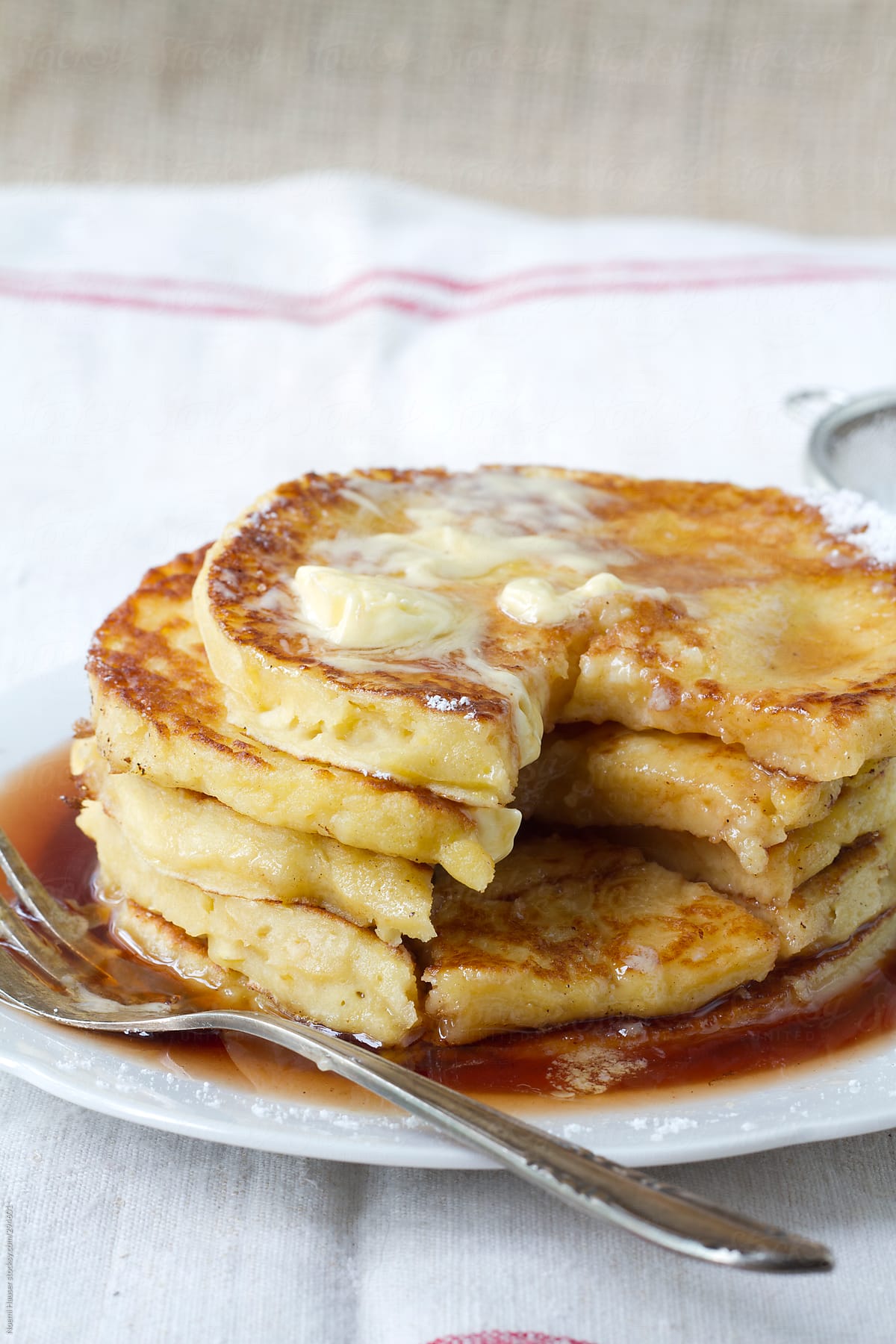 "Pancakes With Molten Butter And Maple Syrup" by Stocksy Contributor ...