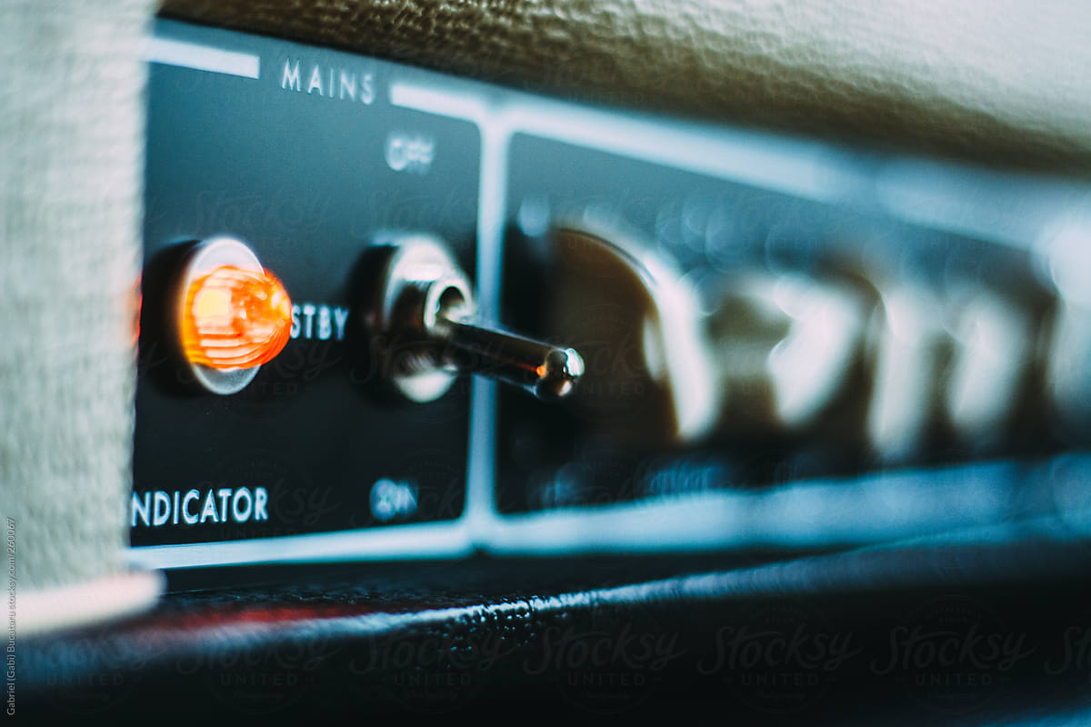 "Power Switch On A Vacuum Tube Guitar Amplifier" by Stocksy Contributor ...