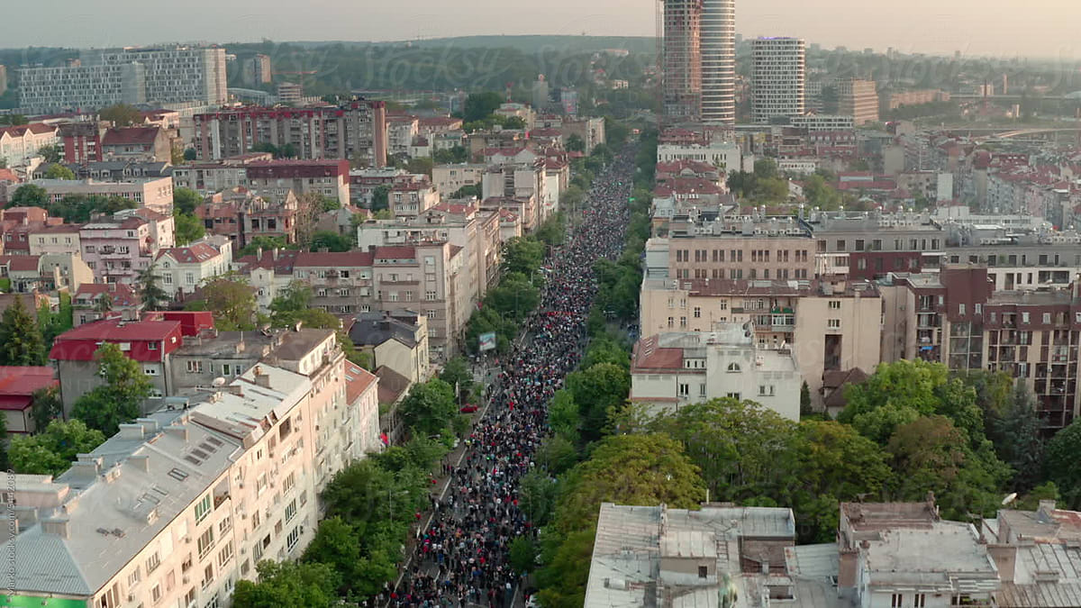 "Massive Protests People Walking On Streets" by Stocksy Contributor ...