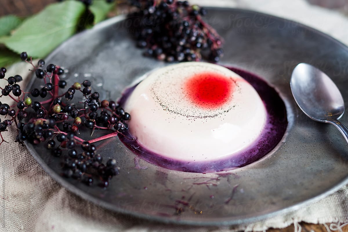 "Coconut-cream Panna-Cotta" by Stocksy Contributor "Susan Brooks ...