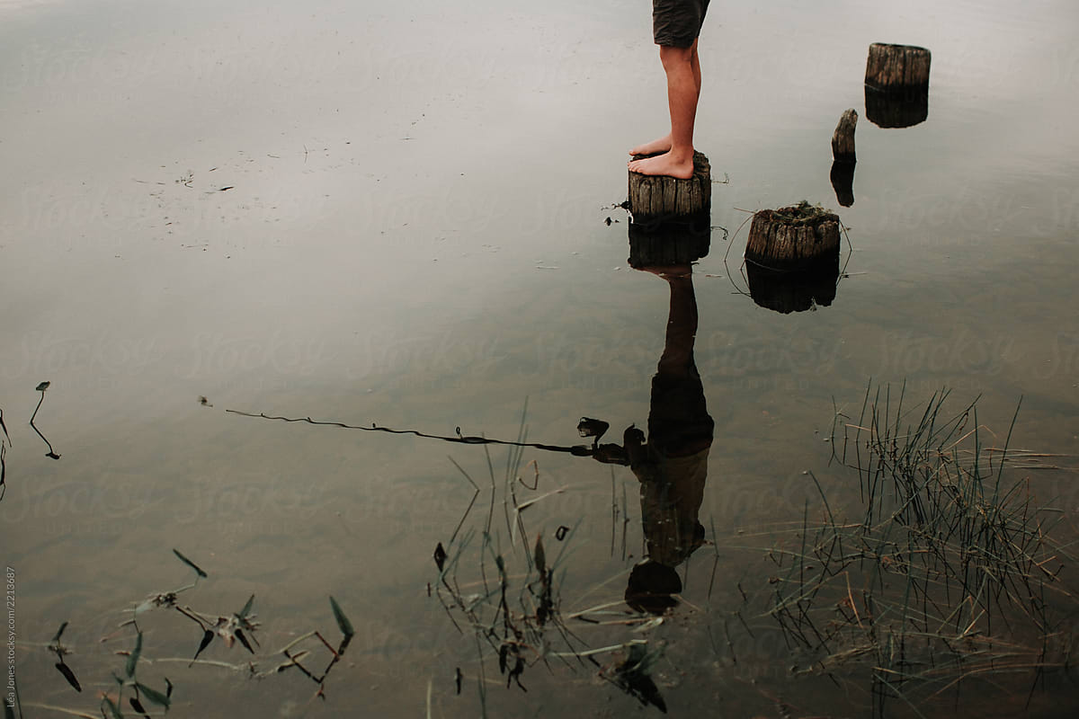 "Stock Photo Of Legs Of Boy Fishing On A Lake" by Stocksy Contributor ...