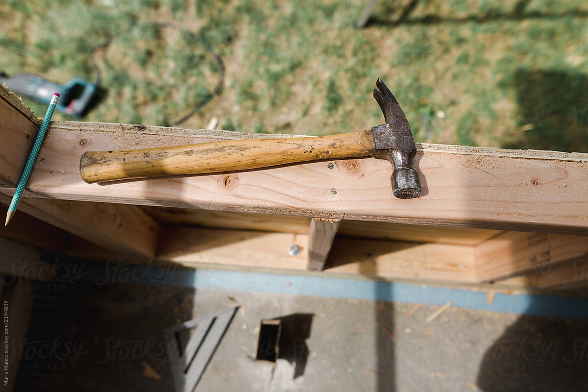 "Hammer On Construction Site" by Stocksy Contributor "Maria Manco ...