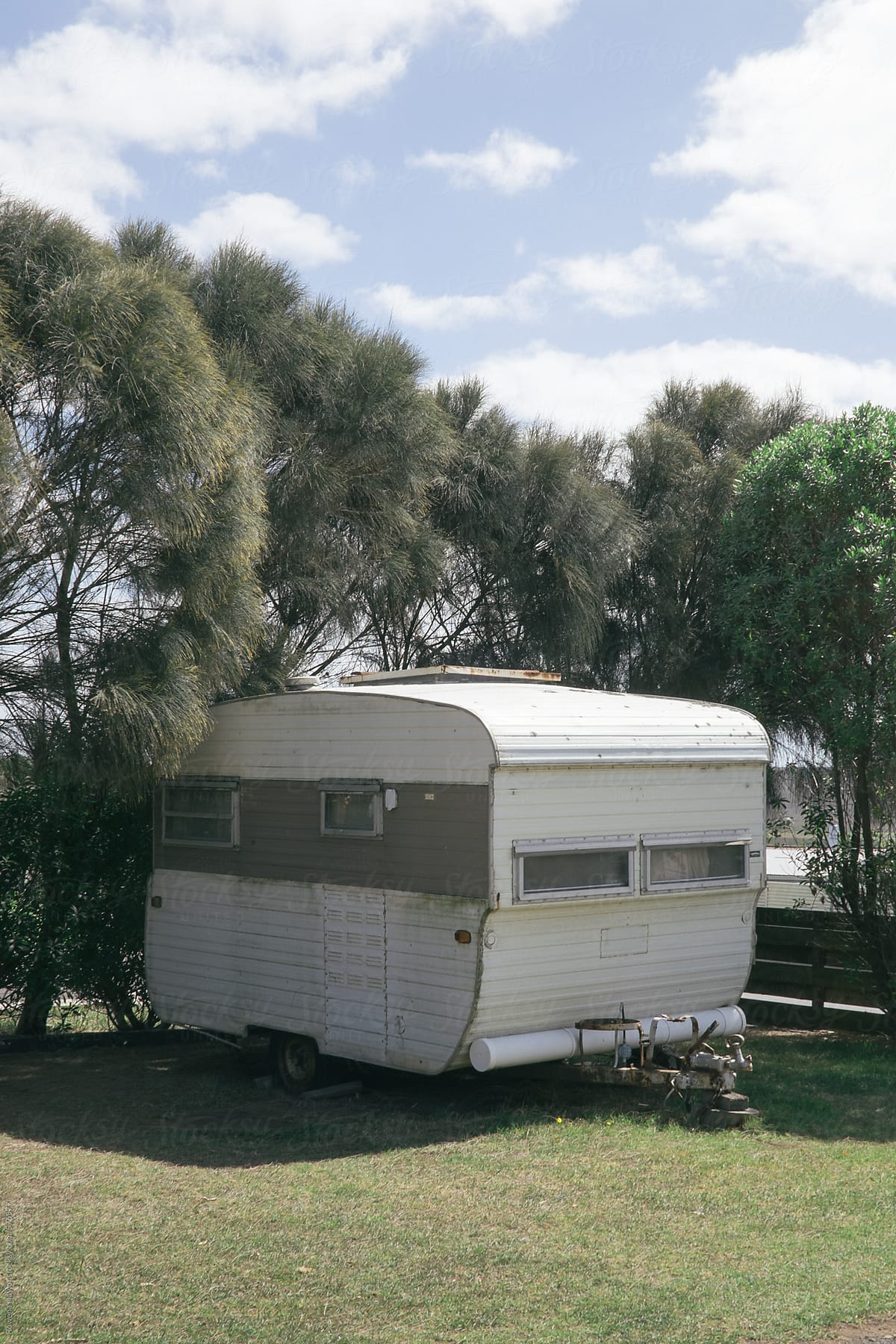 "Old Retro Caravan" by Stocksy Contributor "Rowena Naylor" - Stocksy
