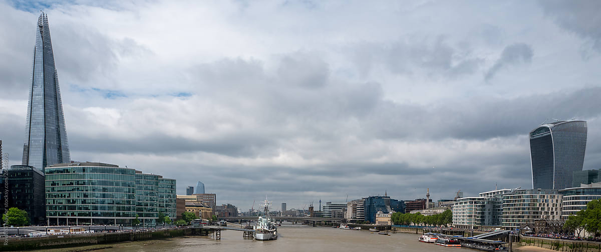 "Panorama Of London Skyline Featuring The Shard Building" by Stocksy ...