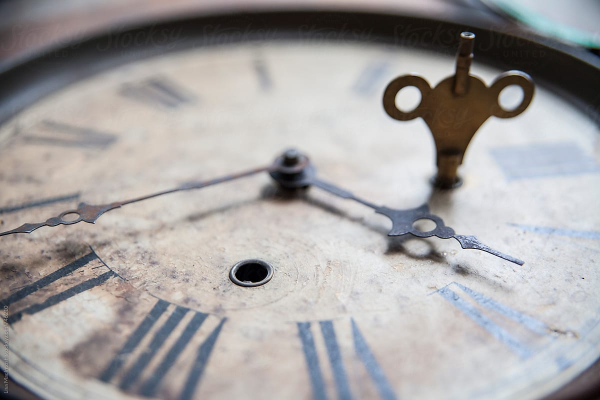 "Vintage Clock Face" by Stocksy Contributor "Lisa MacIntosh" - Stocksy