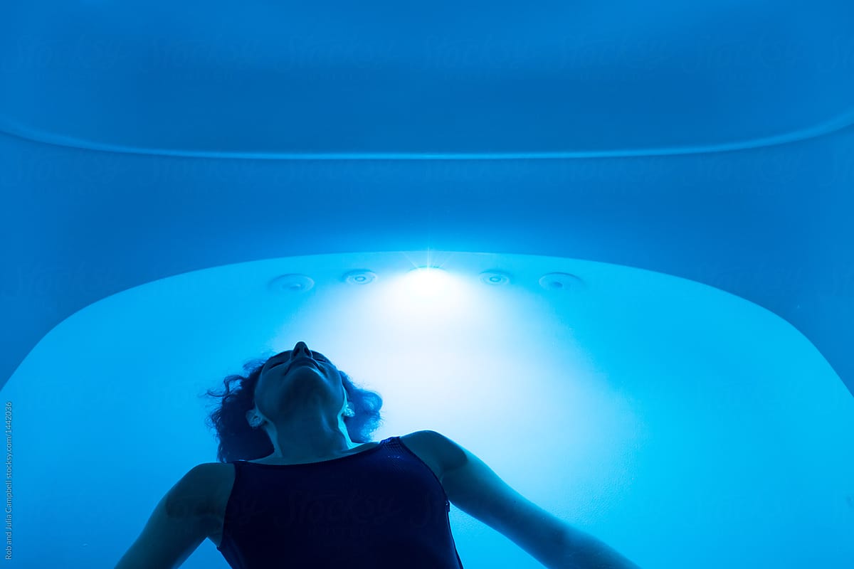 "Relaxed Woman During Sensory Deprivation Float Experience" by Stocksy ...